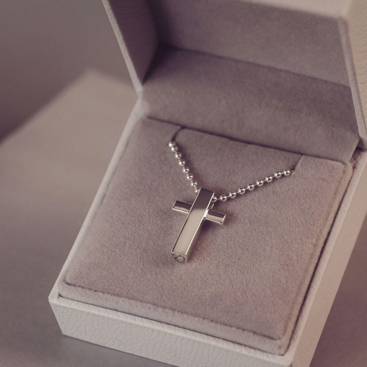Cremation Cross Ashes Urn Necklace – Hand on Heart Jewellery