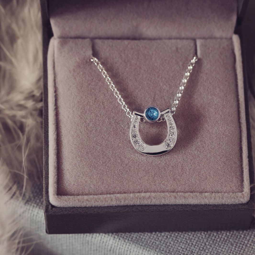 Horse Hair Necklace | Horse Shoe Pendant