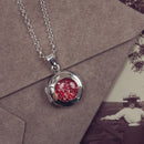Memorial Oval Ashes Necklace | Cremation Ash Jewellery – Hand on Heart ...