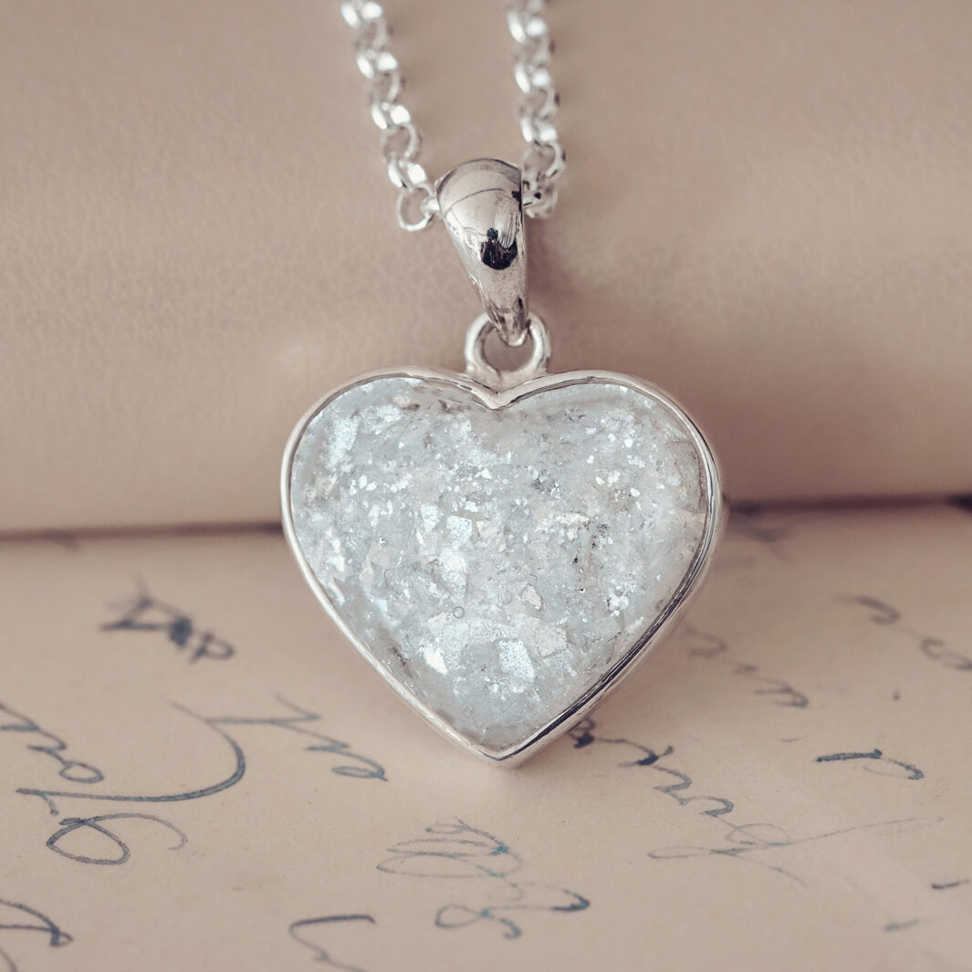 Cremation Ashes Small Heart Necklace